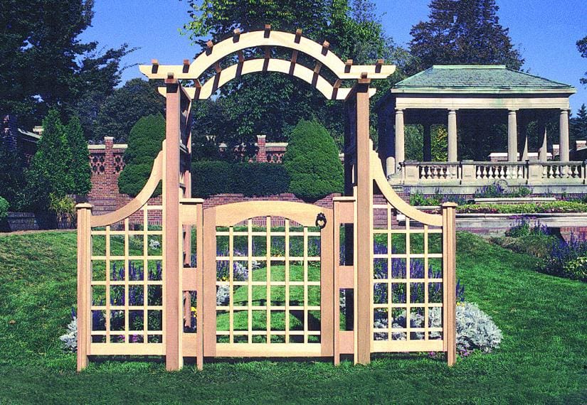 Garden w-ext & gate.sm | Trellis Structures