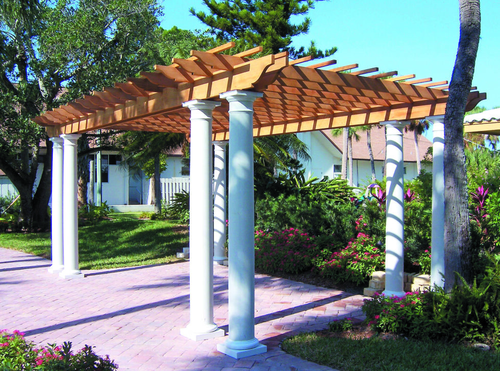 Columned Pergola No. CP4 | Trellis Structures