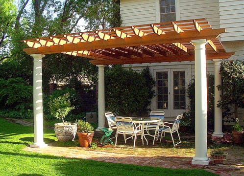 cp01a-classic-column-pergola | Trellis Structures