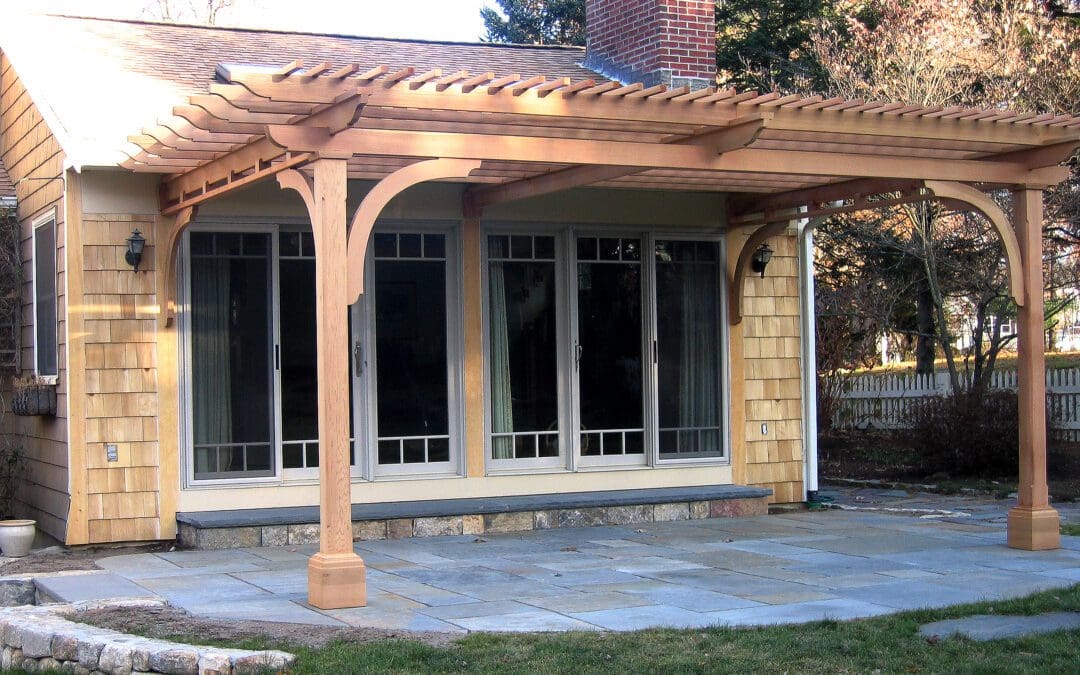 Attached Pergola No. AP5 | Trellis Structures