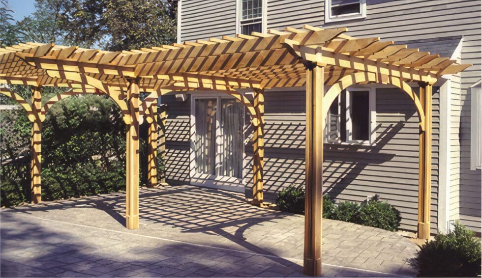 Post and Bracket Pergola No. BP5 | Trellis Structures
